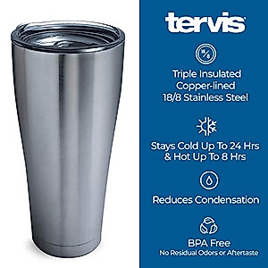 Tervis Triple Walled University of Utah Utes Insulated Tumbler Cup Keeps Drinks Cold & Hot, 20oz - Stainless Steel, Tradition