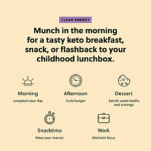 Perfect Keto Mallow Munch, Gluten Free, Cereal Bars, Breakfast Bar, Rice-Free, Low Sugar, Low Carb, Crispy, High Protein Snack, Healthy Snacks, 9g Protein, 2g Net Carbs, Original Marshmallow, 8 Pack