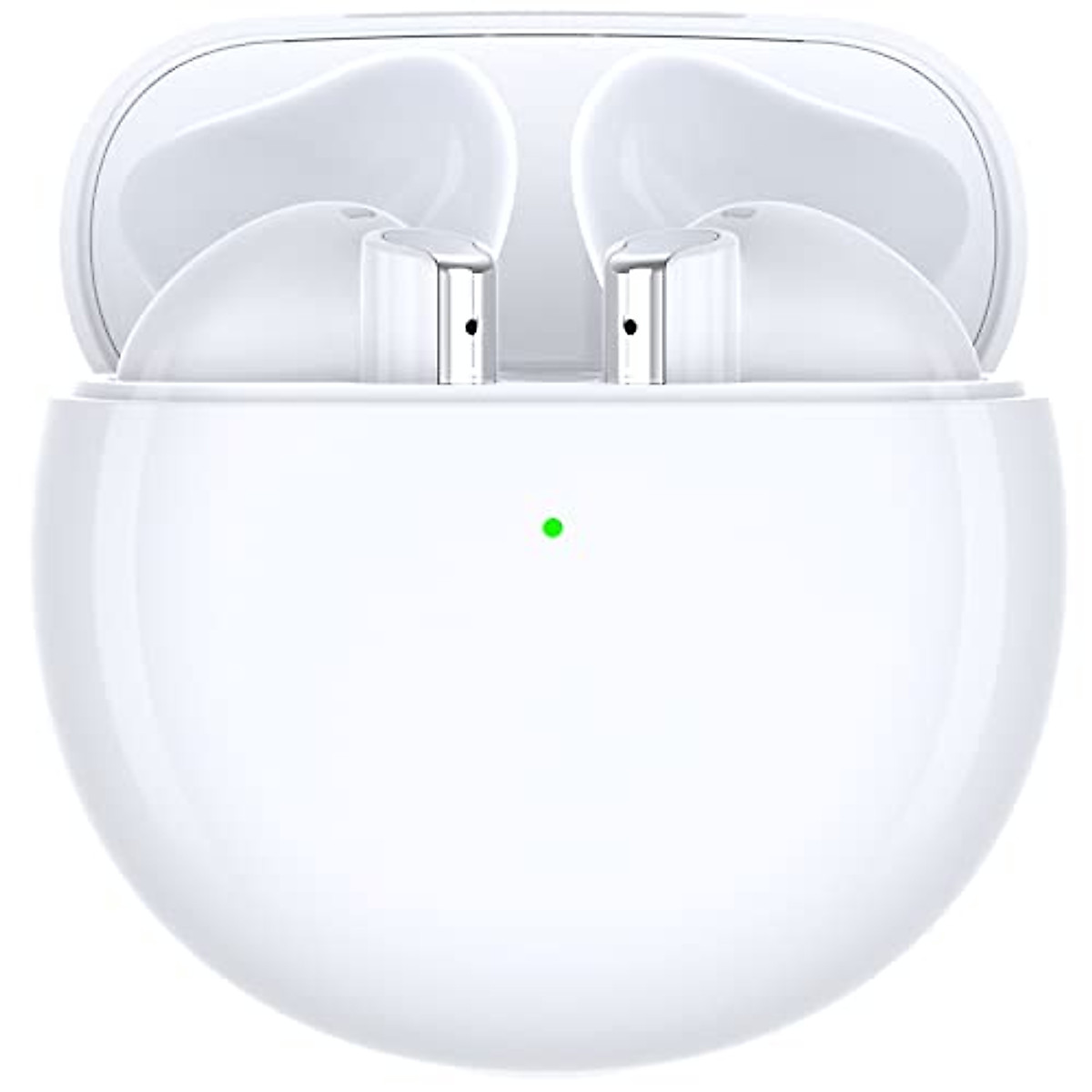 DPduct Wireless Earbuds with Charging Case, Waterproof Wireless Headphones for Sport/Work, Bluetooth Headphones Compatible with iPhone/Android/PC, (White).