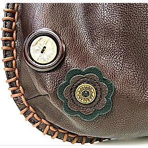 Chala Purse Handbag Hobo Cross Body Convertible Chocolate Guitar Bag