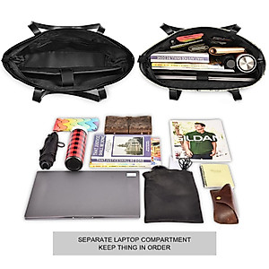 Dogs Laptop Tote Bag for Women Canvas Teacher Tote Bags Travel Work Bag Handbags Purse with Fashion Zipper