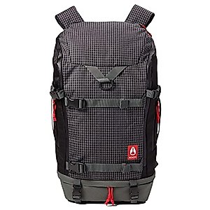 NIXON Hauler 35L Backpack - Black / Charcoal - Made with REPREVE® Our Ocean™ and REPREVE® recycled plastics.