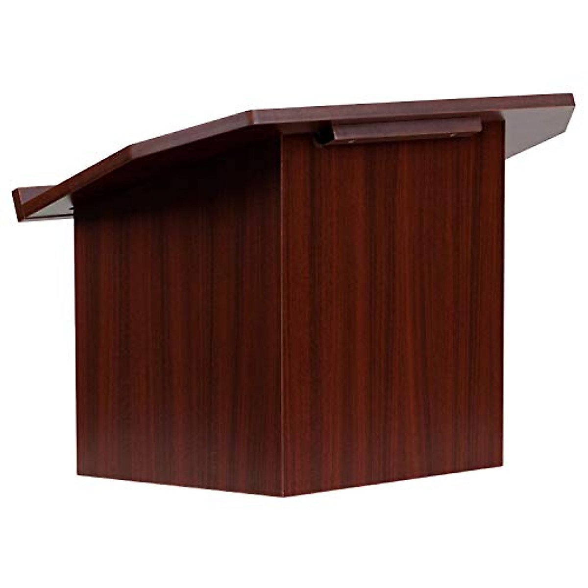 Flash Furniture Foldable Tabletop Lectern in Mahogany Brown