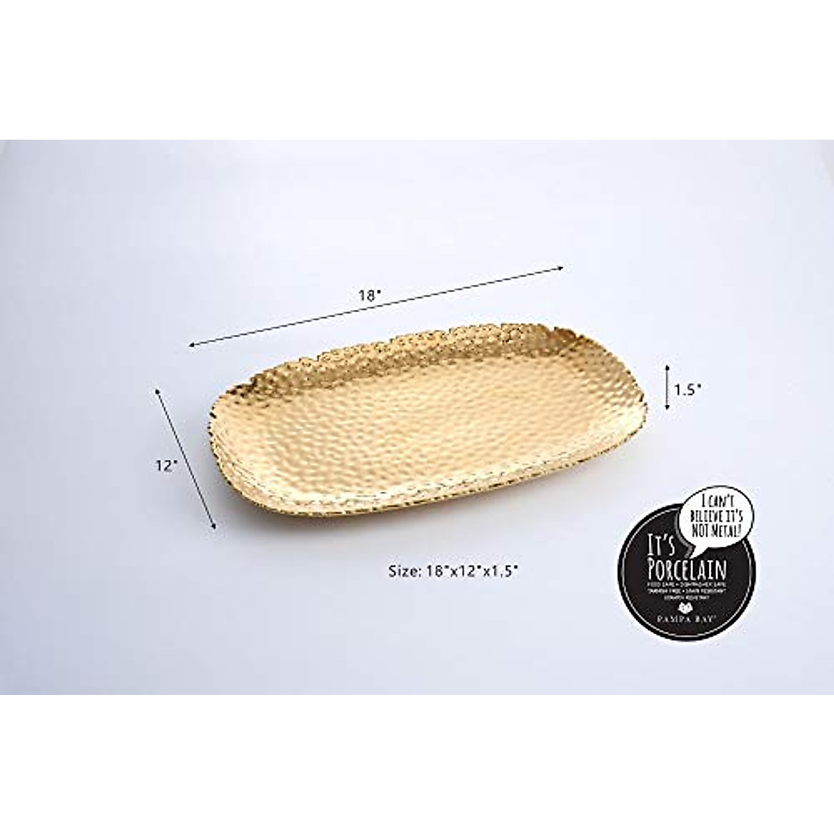 Pampa Bay Golden Milennium Large Serving Platter