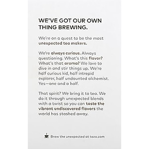 Tazo Black Tea, Organic Peach Cobbler, 20 ct