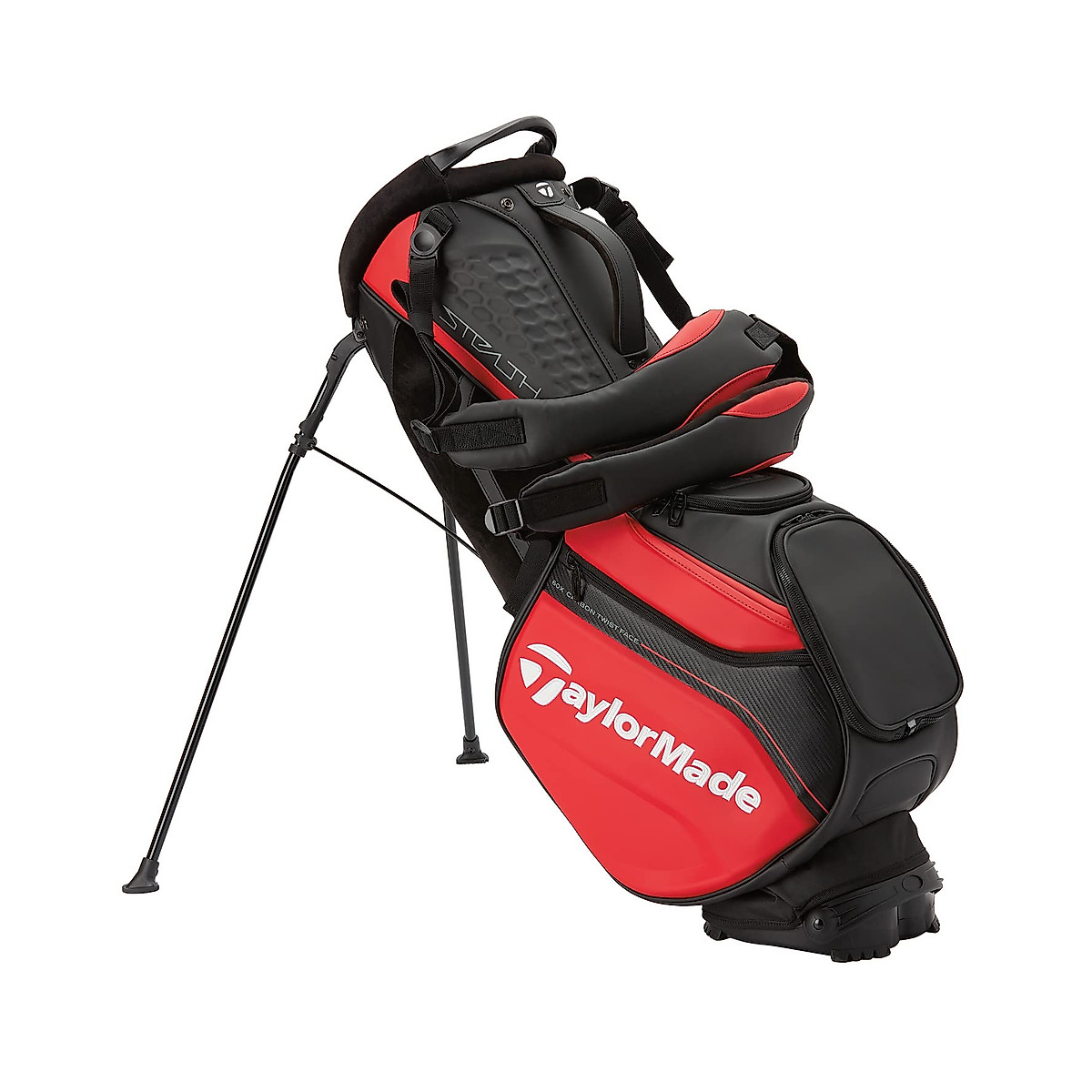 TaylorMade Unisex's Tour Stand Bag, Red, Black & White, One Size