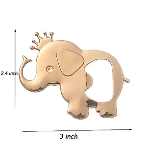 24 pcs Cute Elephant Theme Bottle Opener Boy/Girl Baby Shower Favors/Souvenirs for Guest,Elephant Baby Shower Decorations,Birthday,Gender Reveal Party Favor and Keepsake Supplies (24, Pink)