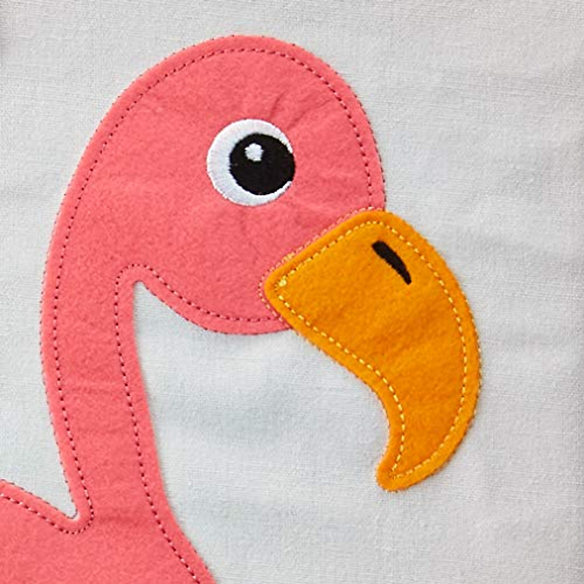 E-Living Store Collapsible Storage Bin Cube for Bedroom, Nursery, Playroom and More 13x13x13" - Flamingo