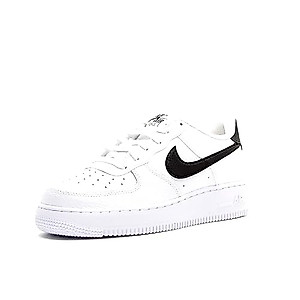 Nike Boy's Air Force 1 (Big Kid) White/Black 5.5 Big Kid M