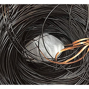 Synthetic Black Woven Round Rattan, PE Plastic Round Rattan, Woven Repair Rattan Chair, Woven Wicker Suitable for Woven Repair Chair, Table, Storage Basket (Black)