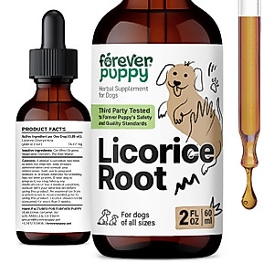 Licorice Root Tincture for Dogs - Respiratory Health Supplements - Lung Support Drops for Pets - Liquid Dog Vitamins and Supplements for Lung Detox & Cleanse - No Preservatives - 2 oz