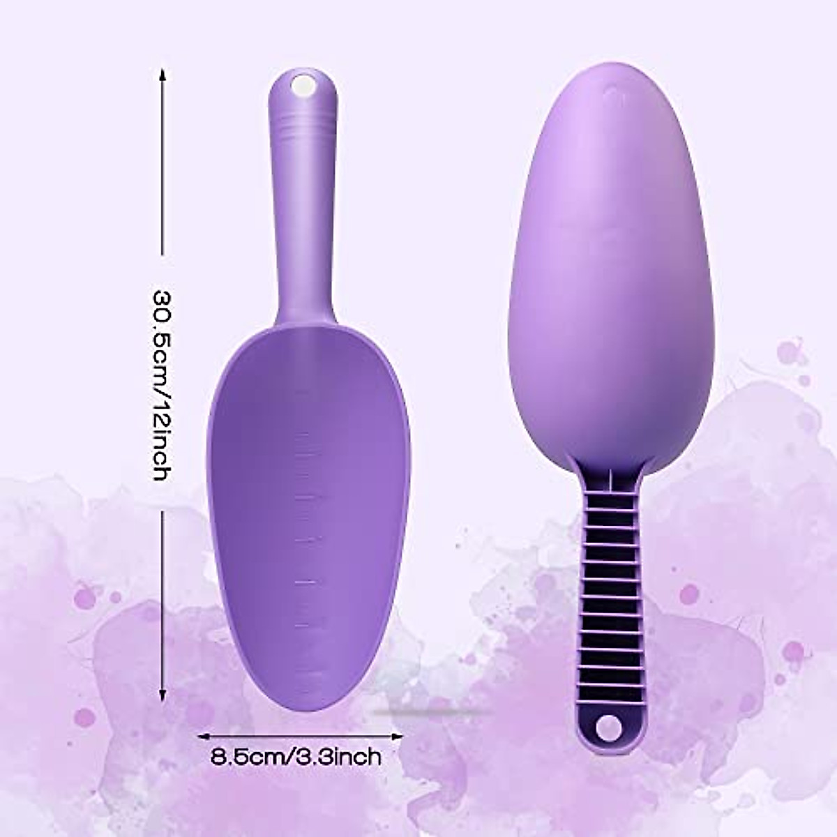 YAIKOAI 4 Pack Plastic Garden Shovel Plant Hand Shovel Trowels Home Gardening Tools for Flower Vegetables Soil Transplanting, Weeding, Moving, Digging Planting, A Style