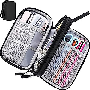 Qinntono Big Capacity Pencil Bag Pen Case, Large Pencil Pouch Handheld Pencil Bag Pen Case Pen Holder for Accessories Pouch Stationery Pouch Zipper Bag for Office Men Women Adult