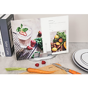 Elihome Cutting Board Rack Chopping Board Organizer Pot Pan Lids Holder Thin Bakeware Baking Tray Drying Display Stand Kitchen Countertop Cupboards Cabinet Office Sturdy Metal