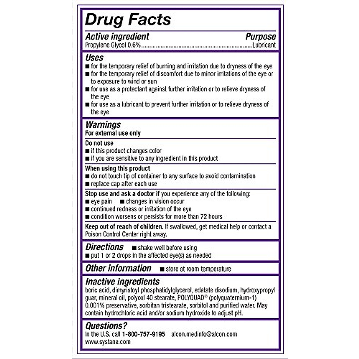 Systane Complete Lubricant Eye Drops, 0.34 Fl Oz, 2 Count (Pack of 1)