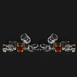 Ruckae 12-Pack Heavy Base Shot Glasses,2-Ounce Clear Shot Glasses Set