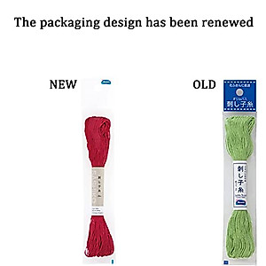 Olympus Sashiko Thread 20m(21.8yds) 4skeins Color Bundles 100% Cotton (#01,#10,#18,#52)