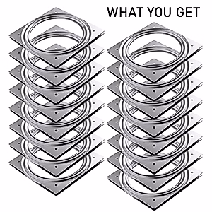 Pack of 8, 6-Inch Lazy Susan Hardware, Silver Lazy Susan Turntable Bearing 5/16" Thick 300lbs for Turntable, Serving Trays, Kitchen Storage Racks, Craft Table, Rotating Bearing Plate