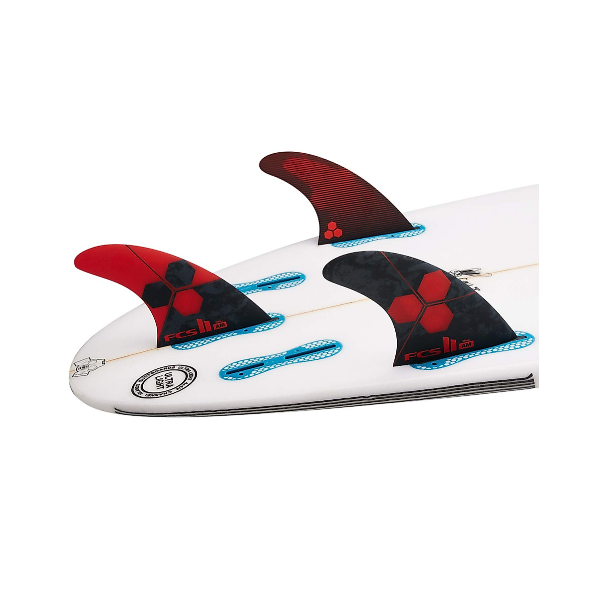 FCS II AM Performance Core Tri Fin Set - Red - Small
