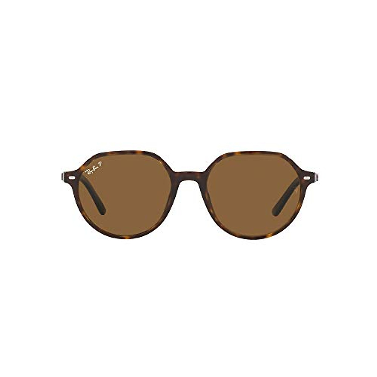 Ray-Ban RB2195 Thalia Square Sunglasses, Havana/Polarized Brown, 51 mm