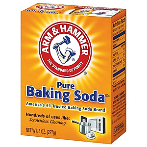 Arm & Hammer Pure Baking Soda, 8oz, Pack of 2