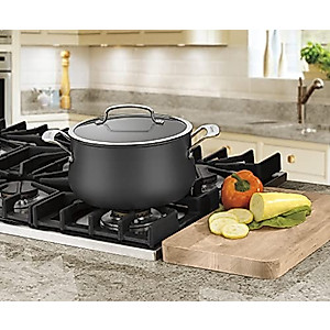 Cuisinart 6445-22 5-Quart Dutch Oven with Cover, Black/Stainless Steel