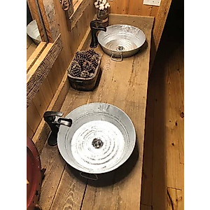 Galvanized Wash-Pan Sink (Small Round)