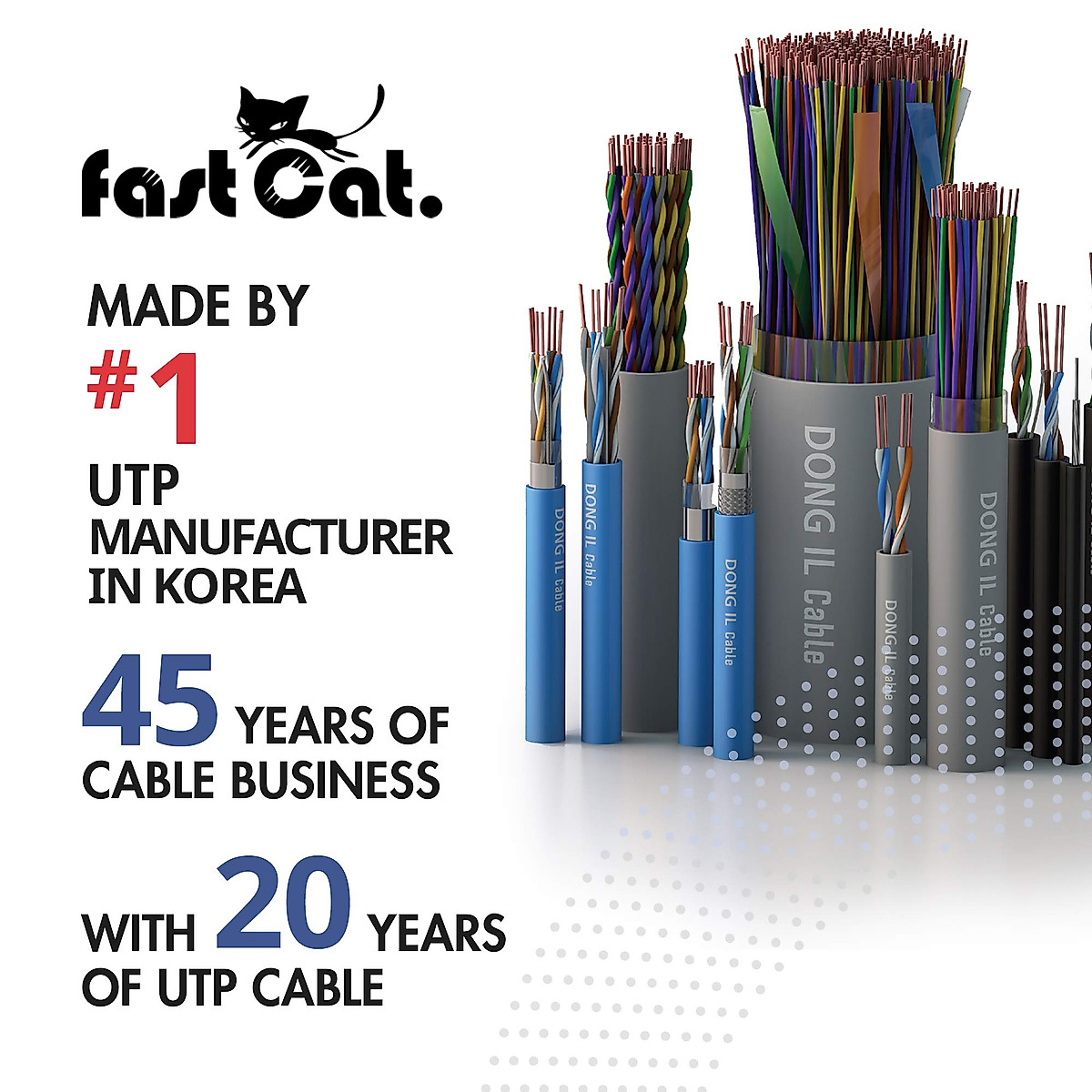 fast Cat. Cat5e Ethernet Cable 1000ft - 24 AWG, CMR, Insulated Bare Copper Wire Cat 5 ethernet Cable with FastReel - 350MHZ / Gigabit Speed UTP Cable Cat5e - CMR (Gray)
