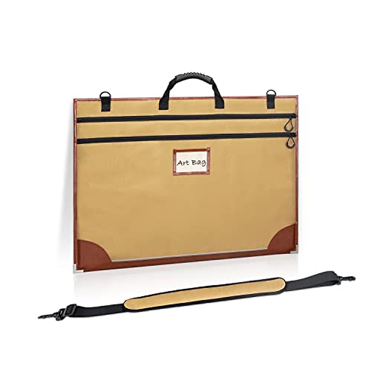 Professional Art Portfolio Bag with Detachable Shoulder Straps, Poster Board Large Storage Bag, Art Portfolio Folder for Artwork for Artists and Students