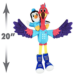 Disney Junior T.O.T.S. Pip & Freddy 20-inch Large Plush Stuffed Animal, Kids Toys for Ages 3 Up, Amazon Exclusive by Just Play