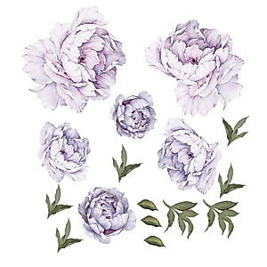 Wall Stickers subshrubby Peony Flower Wall Stickers Home Decoration Living Room Decoration Children's Room Bedroom Decoration
