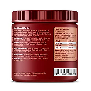 Zesty Paws Calming Chews for Dogs - Composure & Relaxation for Everyday Stress & Separation - with Ashwagandha, Organic Chamomile, L-Theanine & L-Tryptophan – Bison - 90 Count