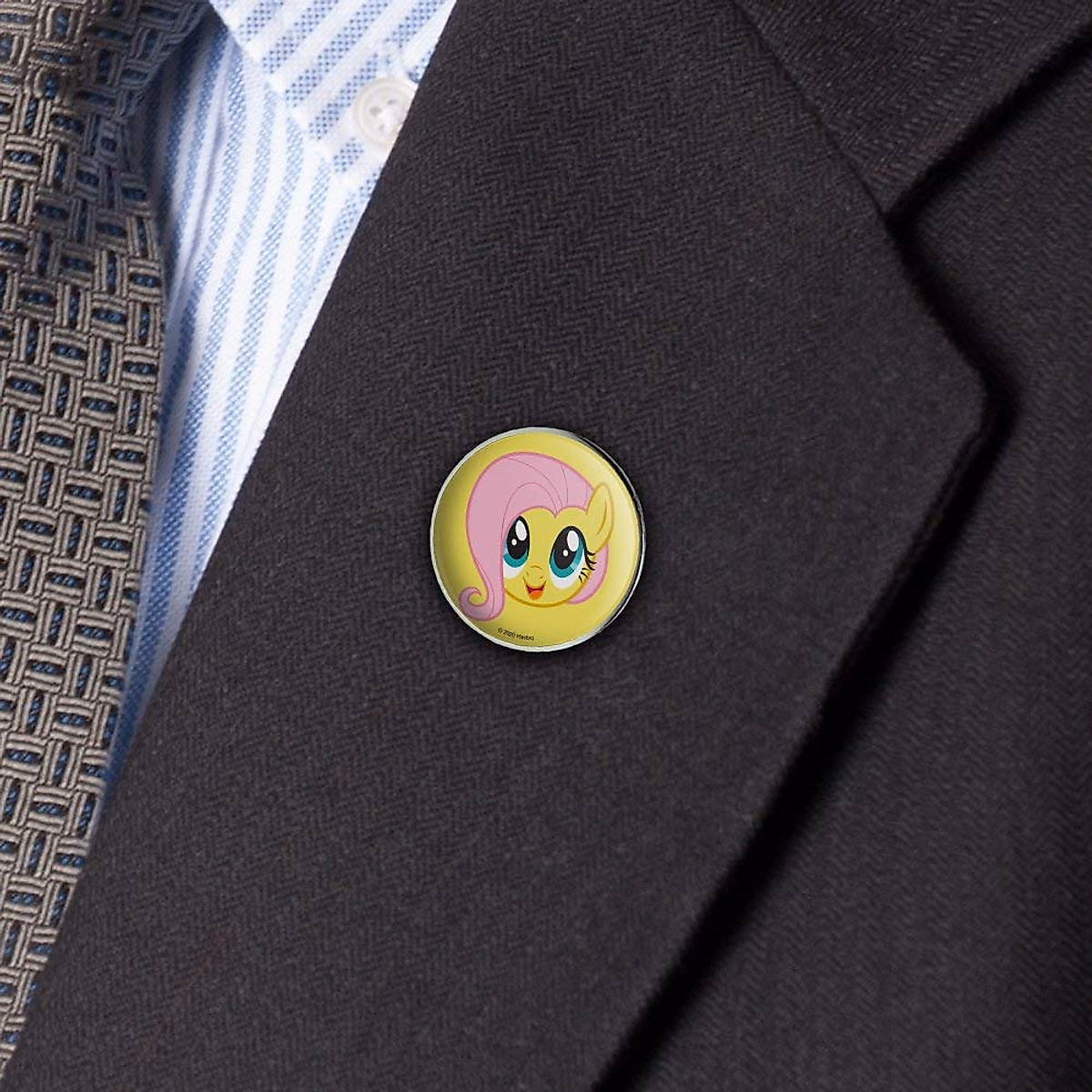 My Little Pony Fluttershy Face Metal 1.1" Tie Tack Hat Lapel Pin Pinback