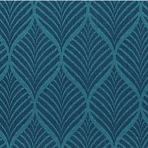 RSH DECOR: Tufted U-Shape Wicker Seat Cushions Set of 2 | 22” x 22” | Water-Resistant Spun Fabric | Outdoor Chair Cushions for Patio Furniture | Fenbrook Blue