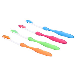 Tongue Cleaner for Adults Kids 4pcs Plastic Tongue Scraper Travel Portable Tongue Brush for Oral Care, Freshen Breath, Fight Bad Breath