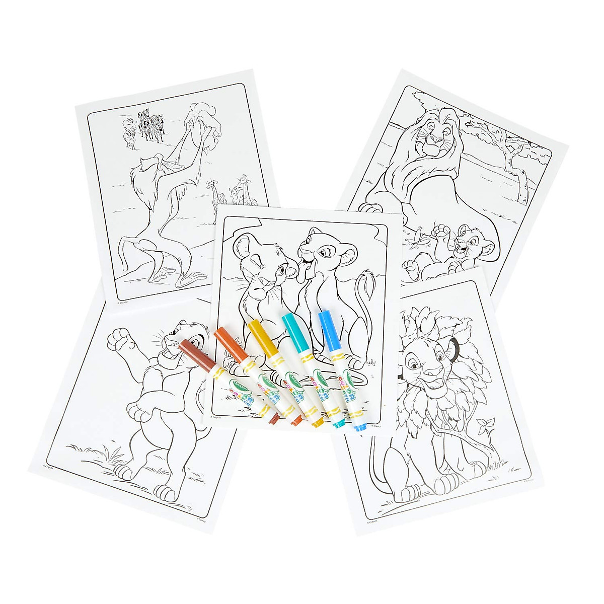 Crayola Lion King Pages & Markers Color Wonder Pad and Markers, Multicolor