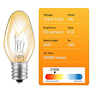 Jahy2Tech Original 6 Pcs Flea Trap Replacement Light Bulbs, Special for Flea Traps for Inside Your Home, Friendly for Kids & Pets, Warm Light