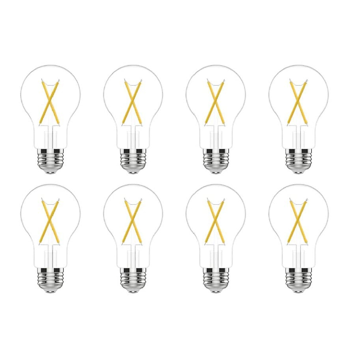 GE Classic A19 Daylight 60-Watt EQ Dimmable LED Light Fixture Light Bulbs (8-Pack)
