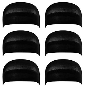 Salon Pro Exclusives Bonding Hair Glue 2 Pack-1 oz Each (Including IGS 6 Pack Black Wig Caps) Hair Extension Styling Wig Making Bonding Adhesive Glue Kit