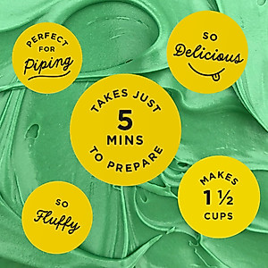 Naturally Colorful Vanilla Frosting by Supernatural - Forest Green - Made in USA, No Artificial Dyes, Soy Free, Gluten Free, Corn Free, Vegan, Organic Ingredients, 12oz