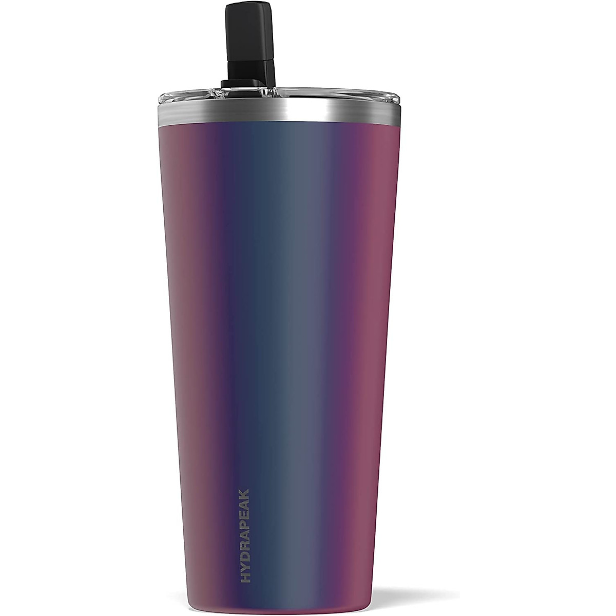 Hydrapeak Grande Insulated Stainless Steel Tumbler with Lid and Straw - 25 oz Thermal Metal Cup For Wine, Coffee, Iced Water and More - Double Wall, Reusable Ideal for Travel (Rainbow)
