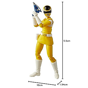 Power Rangers Lightning Collection in Space Yellow Ranger 6-Inch Premium Collectible Action Figure Toy with Accessories