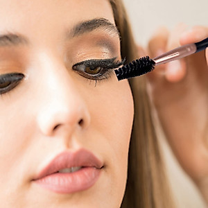 UorPoto Mascara Brush Wands Makeup Lash Spoolies Set 10Pcs Spooly Eyelash Eyebrow Brushes Applicators for Extensions