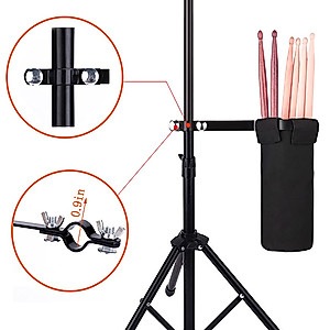 Drumstick Holder, Drum Sticks Holder for Drum Set Drum Stick Holder Screw Fixation Bag Container