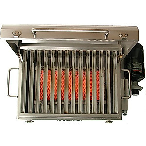 Solaire SOL-EV17A Everywhere Portable Infrared Propane Gas Grill, Stainless Steel