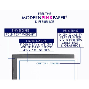 Mens Personalized Stationery Set for Boys, Boys Personalized Thank you Notes, Mens Personalized Note Cards, Mens Stationary Set, Your Choice of Colors and Quantity