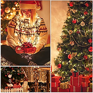 ROYAMY Outdoor Christmas String Lights 300 LED 105ft, IP55 Waterproof UL Certificated Suitable Outdoor Indoor Fairy Lights Halloween Garden Patio Wedding Trees Parties Decoration Warm White