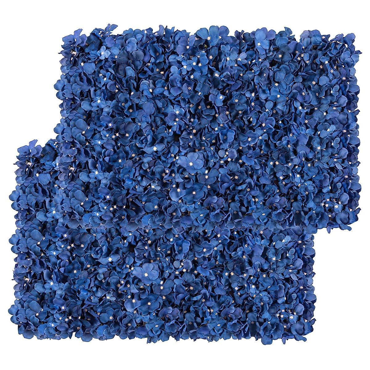 Flower Wall Panel Set, U'Artliens Artificial Wall Flower Backdrop 24x16 Inch 3D Silk Hydrangea Rose Floral Panel for Photo Background Home Party Wedding Backdrop Decoration(4pcs, Royal Blue)