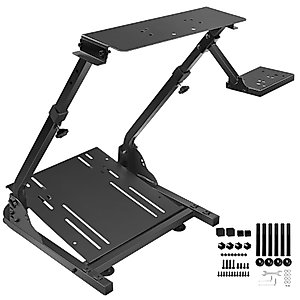 PNKKODW Steering Wheel Stand, Racing Wheel Stand Height and Angle Adjustable Racing Simulator for Logitech G25, G27, G29 Wheel and Pedals Not Included