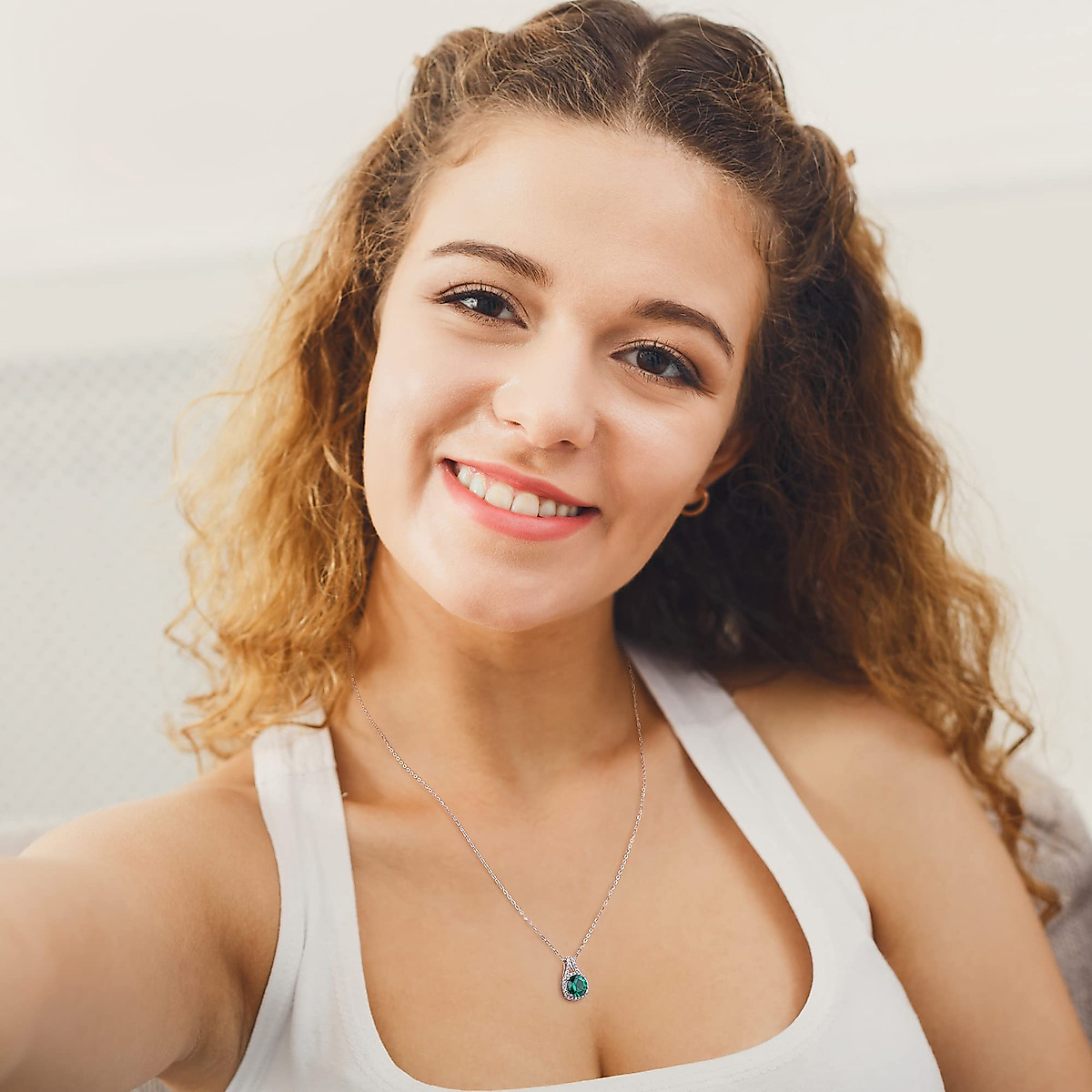 IEFRICH Valentines Day Gifts - Birthstone Amethyst Necklace for Women - Purple Amethyst Jewelry for Wife or Girlfriend